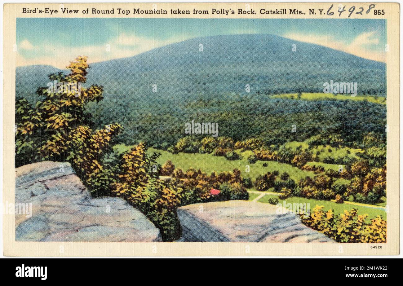 Birds eye view mountain top Cut Out Stock Images & Pictures - Alamy