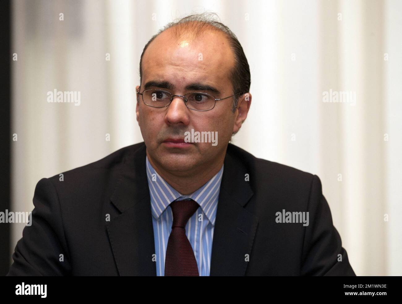 20141019 - BRUSSELS, BELGIUM: Brussels Airlines CEO Bernard Gustin ...