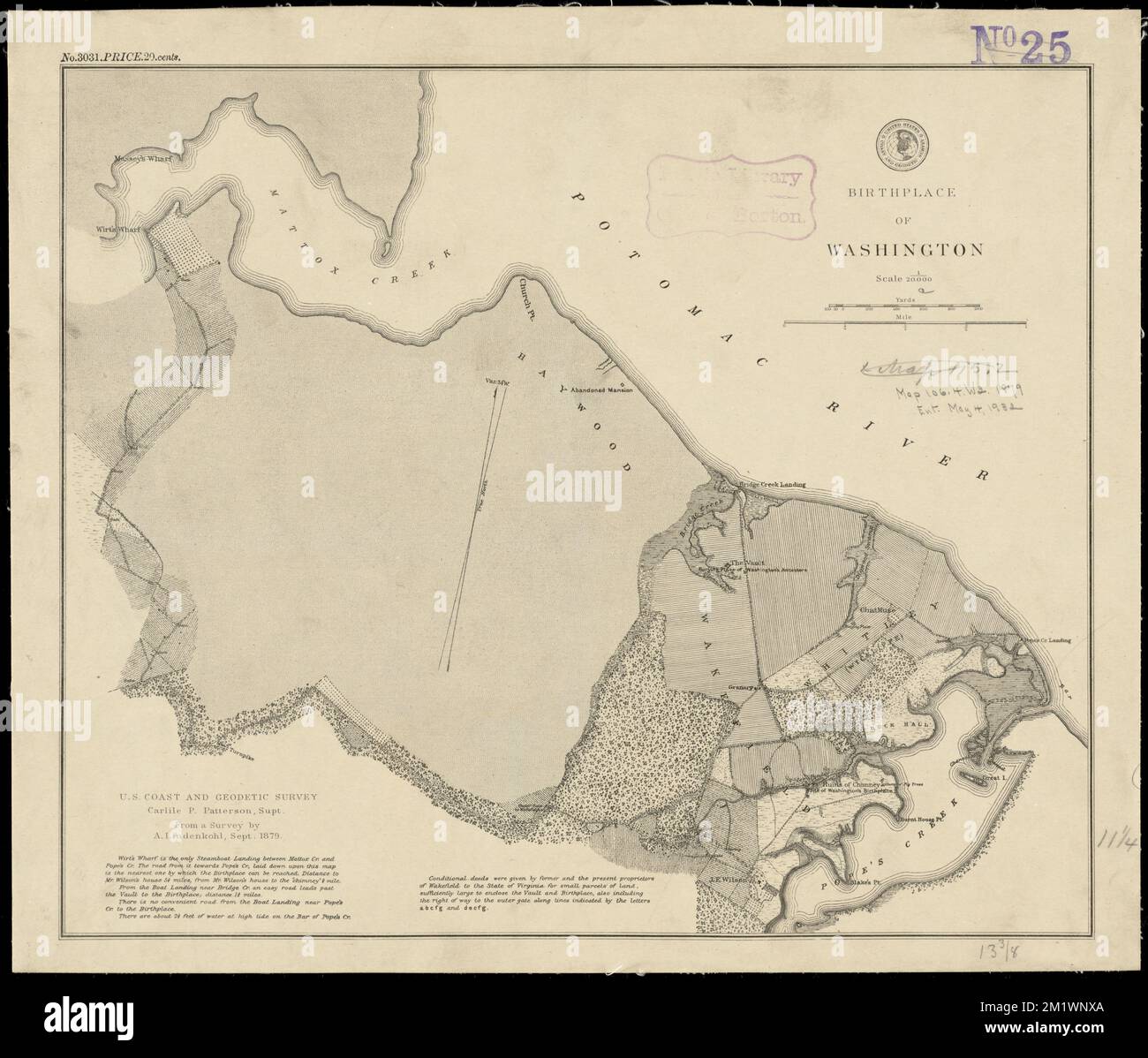 George washington birthplace map hi-res stock photography and images ...