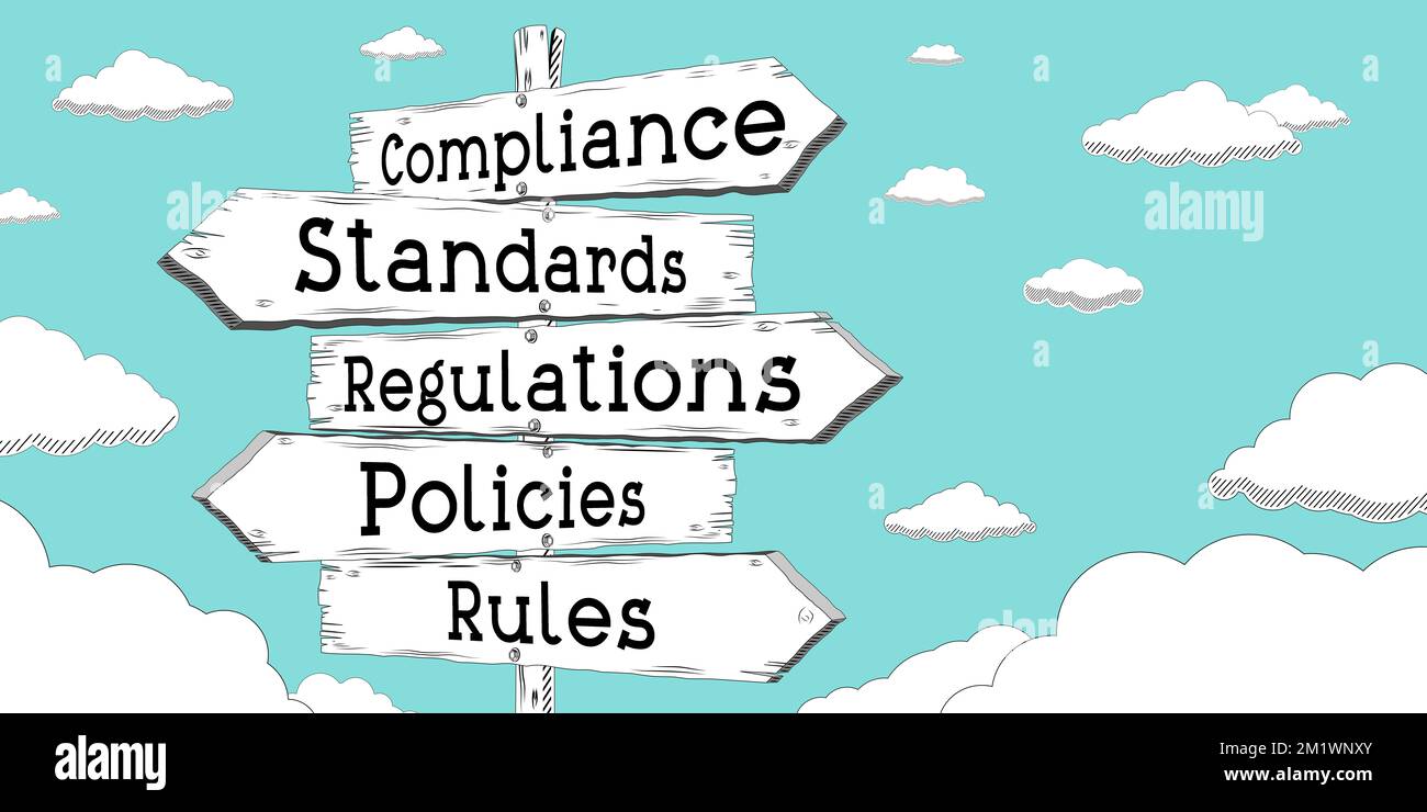 Compliance, standards, regulations, policies, rules - outline signpost ...