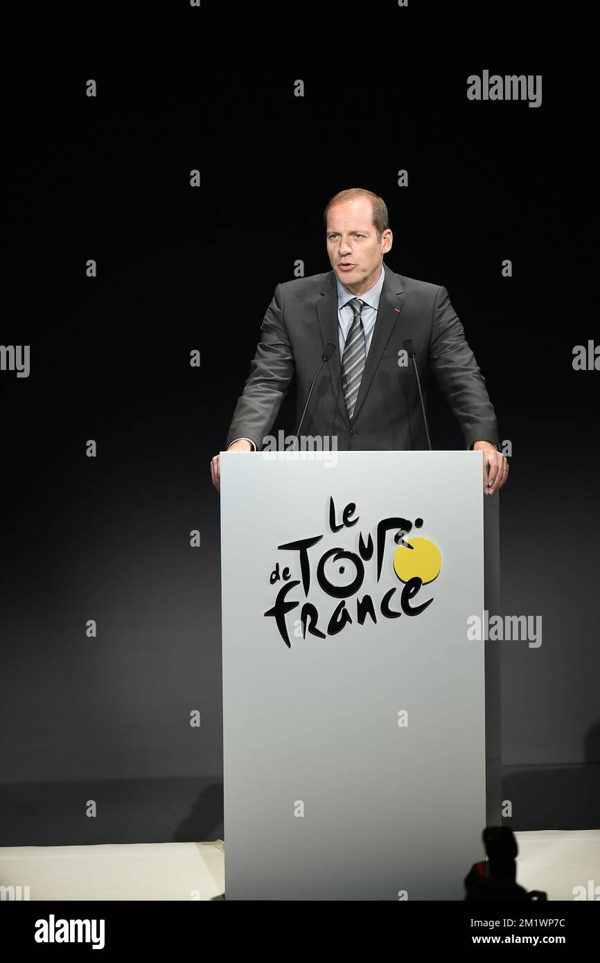 20141021 - PARIS, FRANCE: TDF General director Christian Preud'homme ...