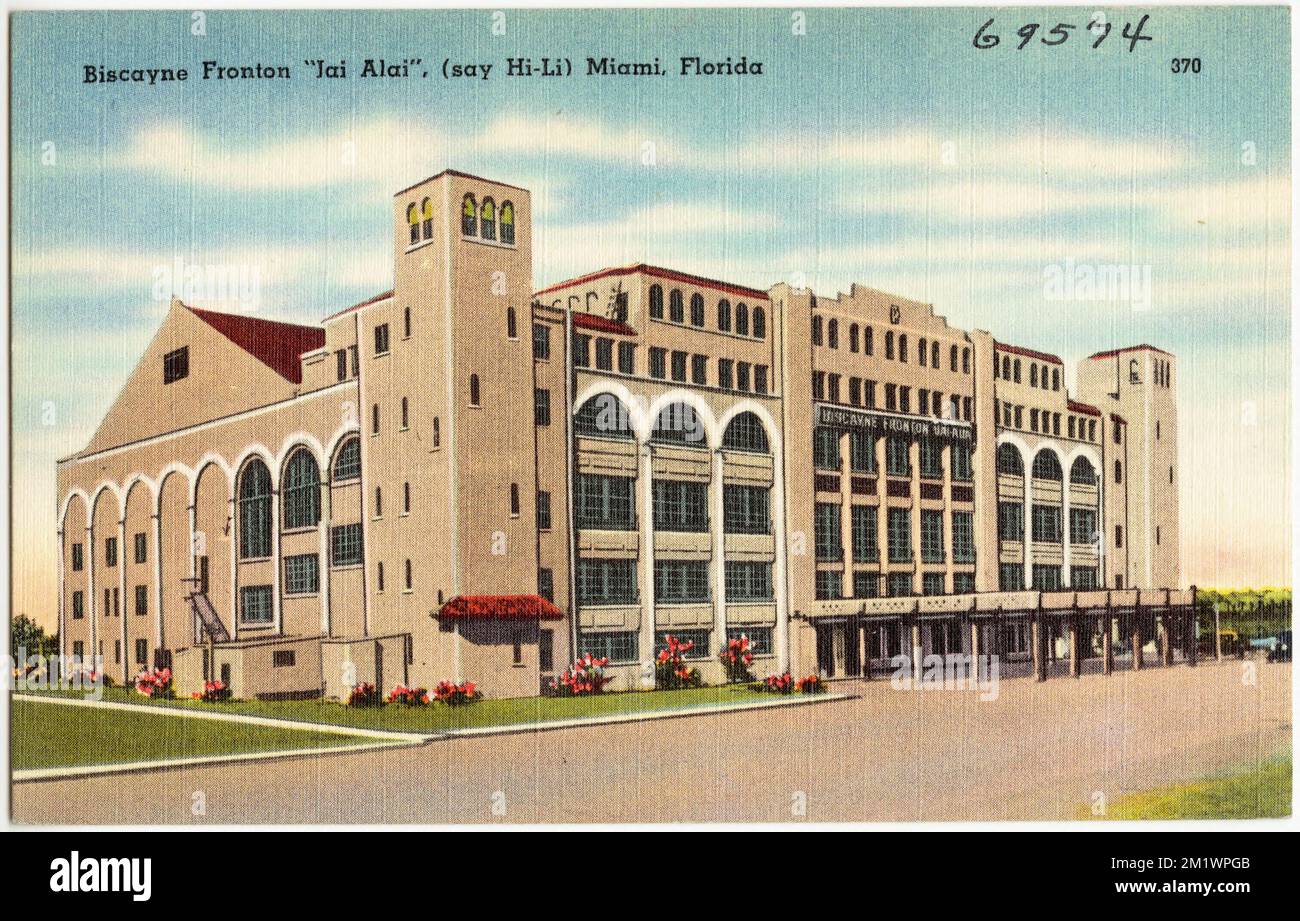 Biscayne fronton jai alai hi-res stock photography and images - Alamy