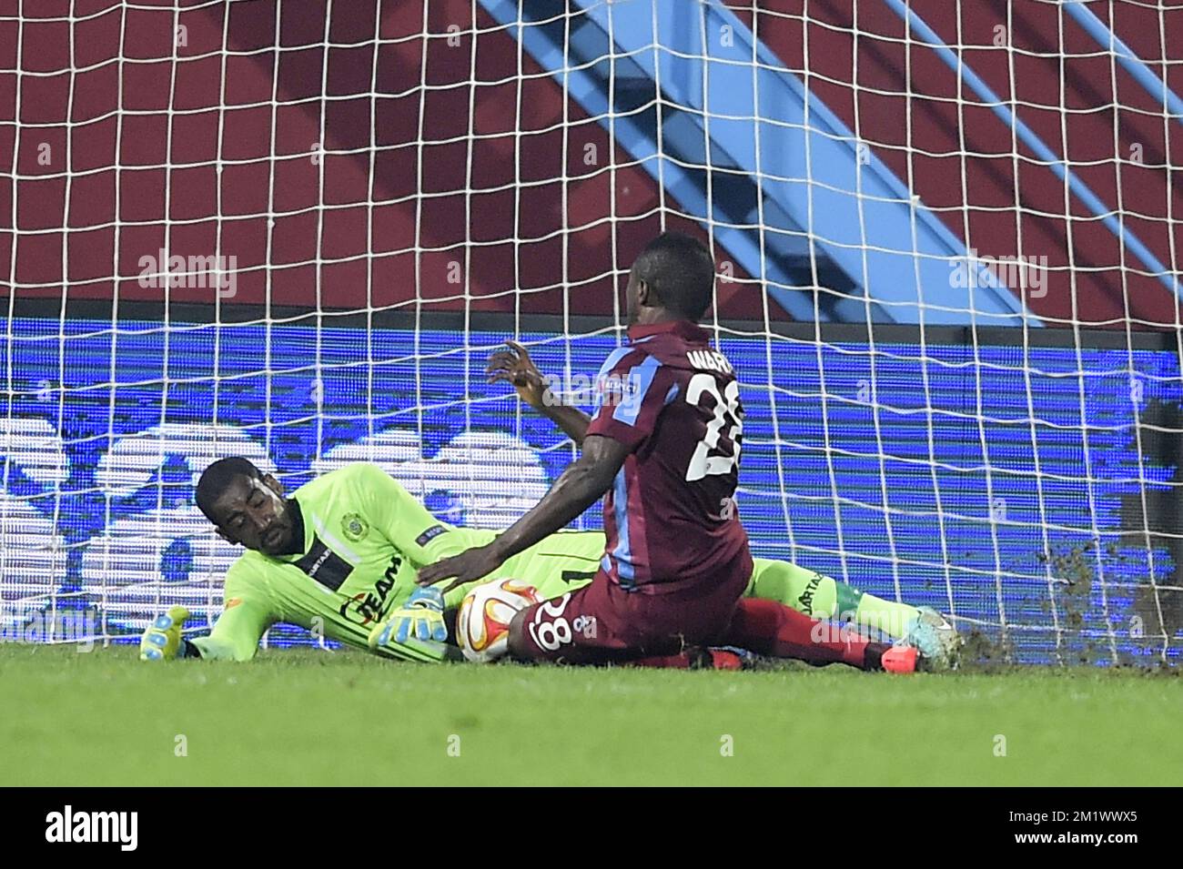20141023 - TRABZON, TURKEY: Lokeren's goalkeeper Barry Boubacar Copa ...