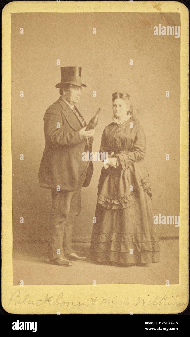 Blackbonn & Miss. Wilkinson , Carte de Visite Collection Stock Photo ...