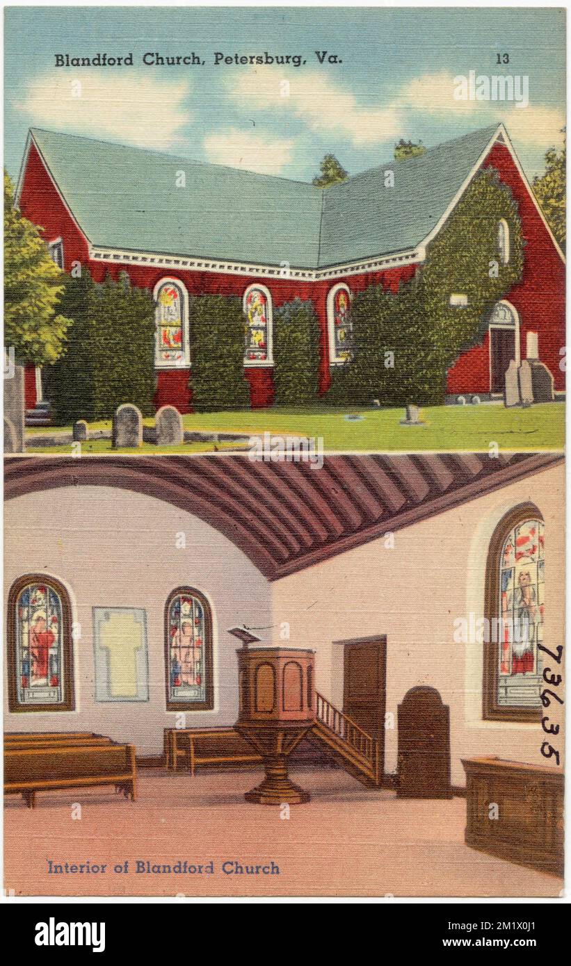 Blandford Church, Petersburg, Va., interior of Blandford Church ...