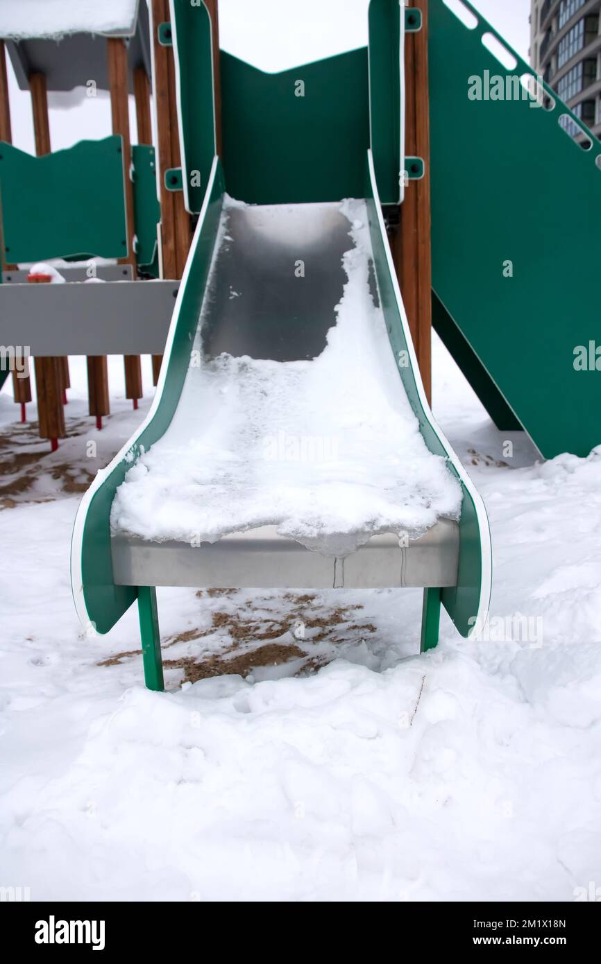 Childrens playground equipment close hi-res stock photography and ...