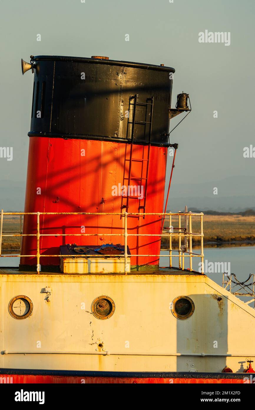 The funnel of the tug Garnock at Irvine harbour Stock Photo - Alamy