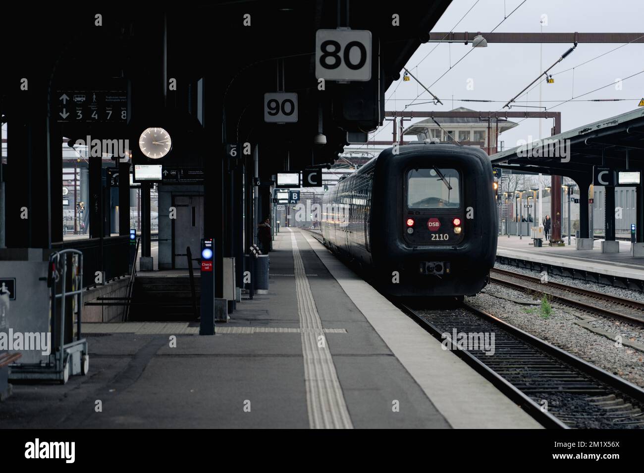 A DSB train at Odense railway station Stock Photo - Alamy