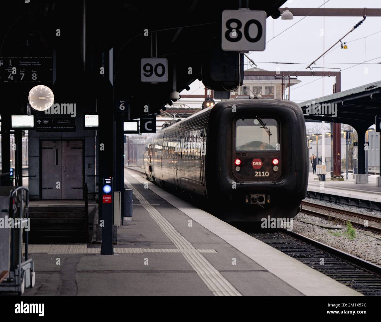 A DSB train at Odense railway station Stock Photo - Alamy