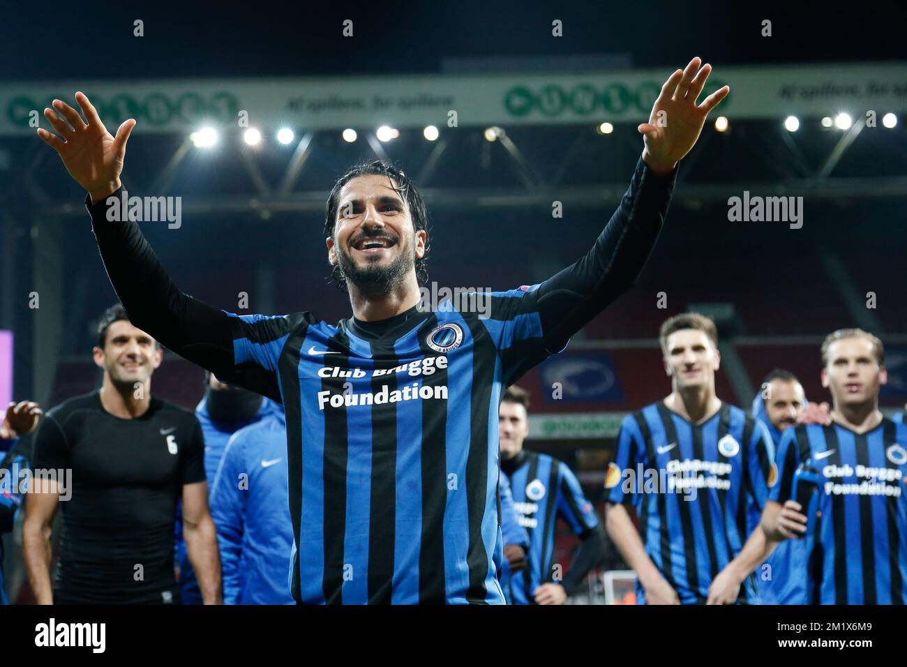 20141106 - COPENHAGEN, DENMARK: Club's Lior Refaelov celebrates after a ...