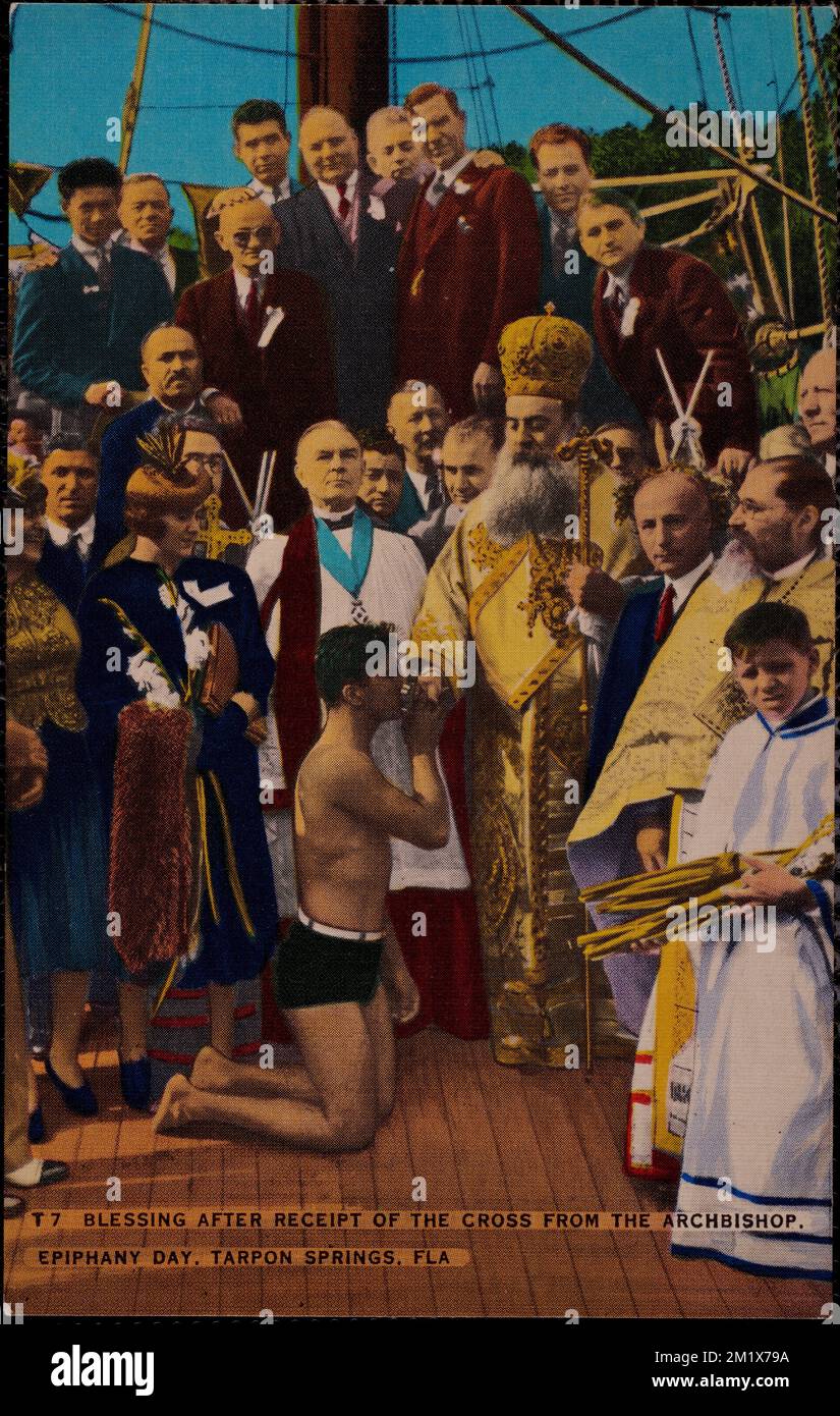 Blessing after the receipt of the cross from the Archbishop, Epiphany ...