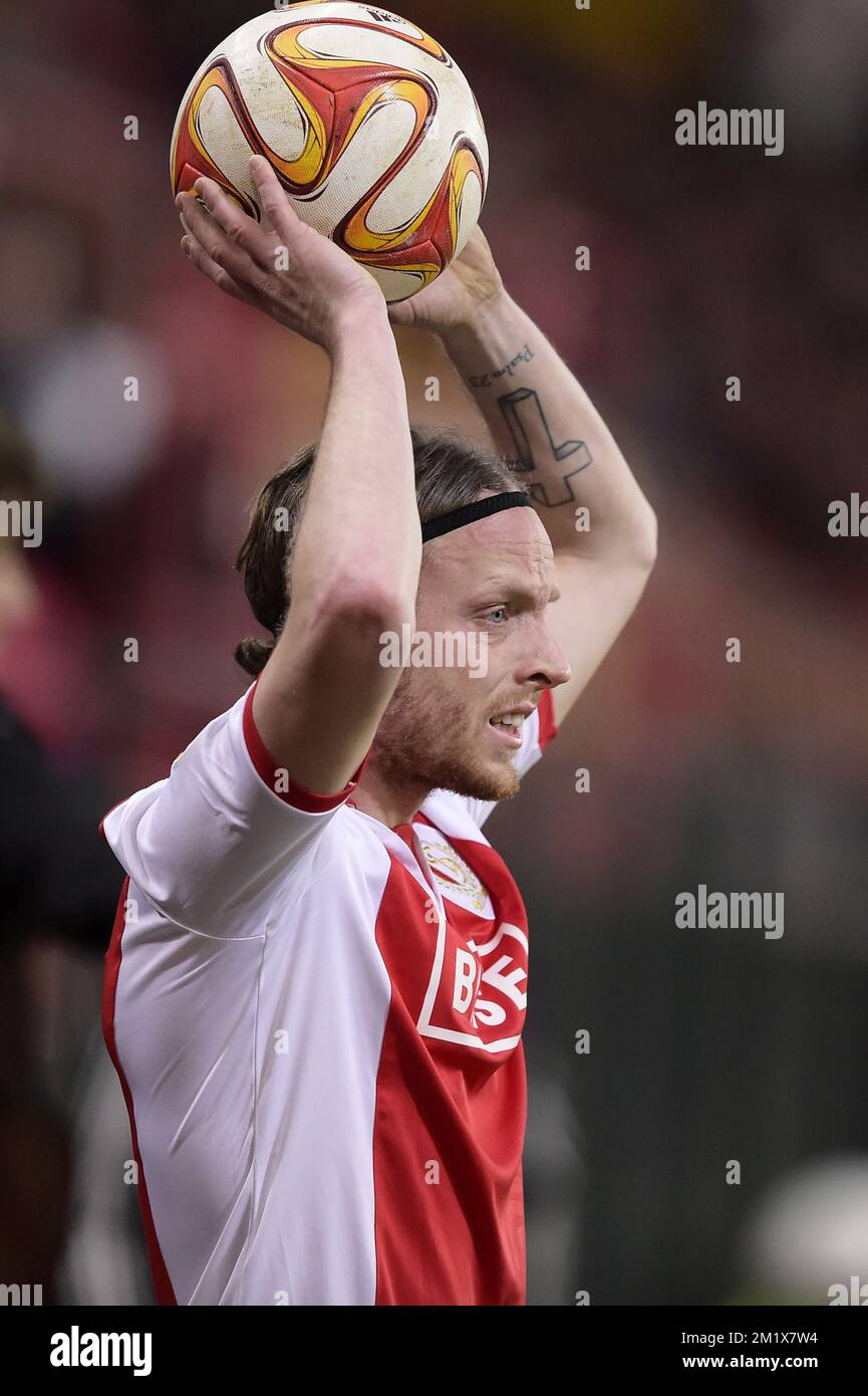20141211 - LIEGE, BELGIUM: Standard's Ronnie Stam pictured during a ...
