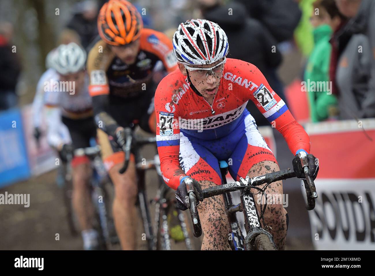 20141221 - NAMUR, BELGIUM: Dutch Lars Van Der Haar pictured in action ...