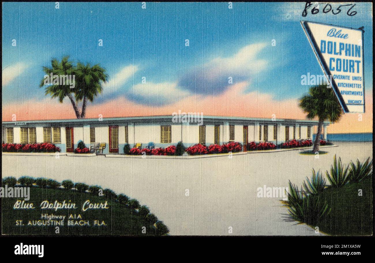 Blue Dolphin Court, highway A1A, St. Augustine Beach, Florida , Motels ...