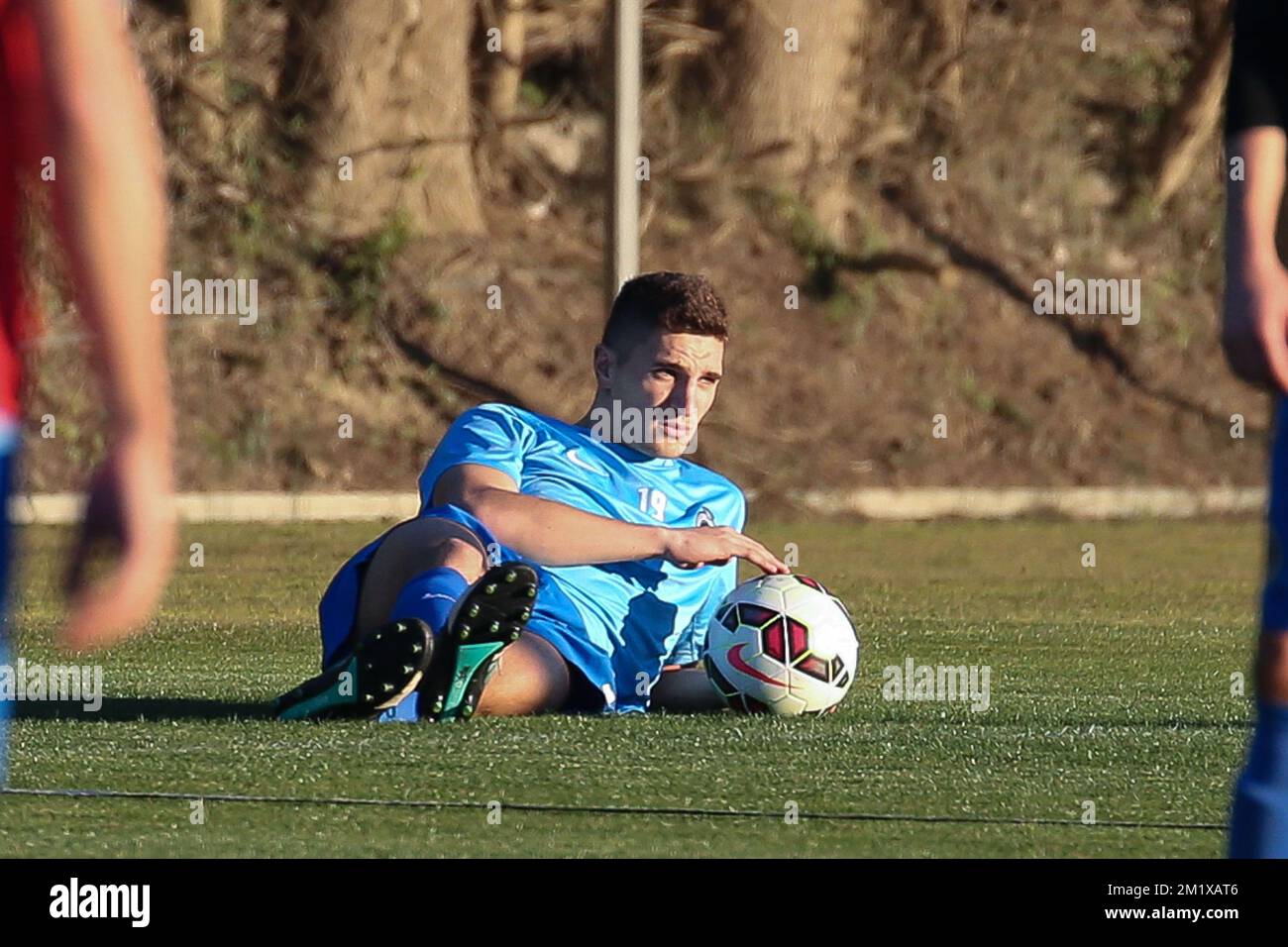 20150104 - SAN ROQUE, SPAIN: Club's Thomas Meunier pictured during the ...