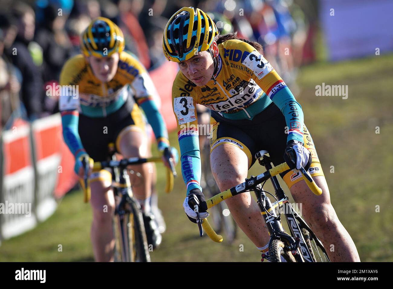 20150104 - LEUVEN, BELGIUM: British Nikki Harris pictured in action ...