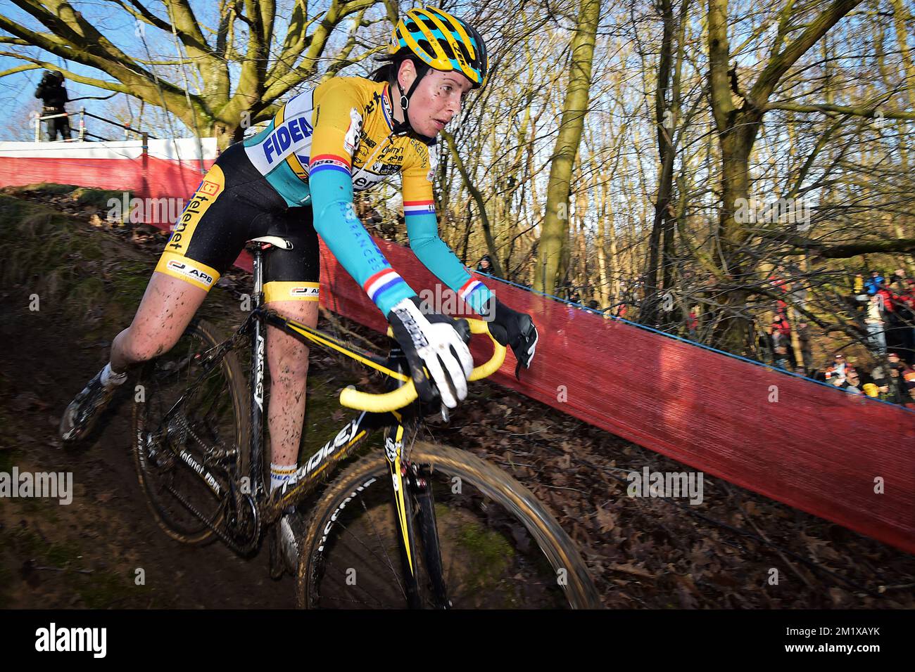 20150104 - LEUVEN, BELGIUM: British Nikki Harris pictured in action ...