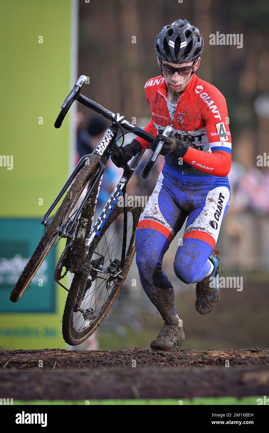 20150101 - BAAL, BELGIUM: Dutch Lars Van Der Haar pictured in action ...