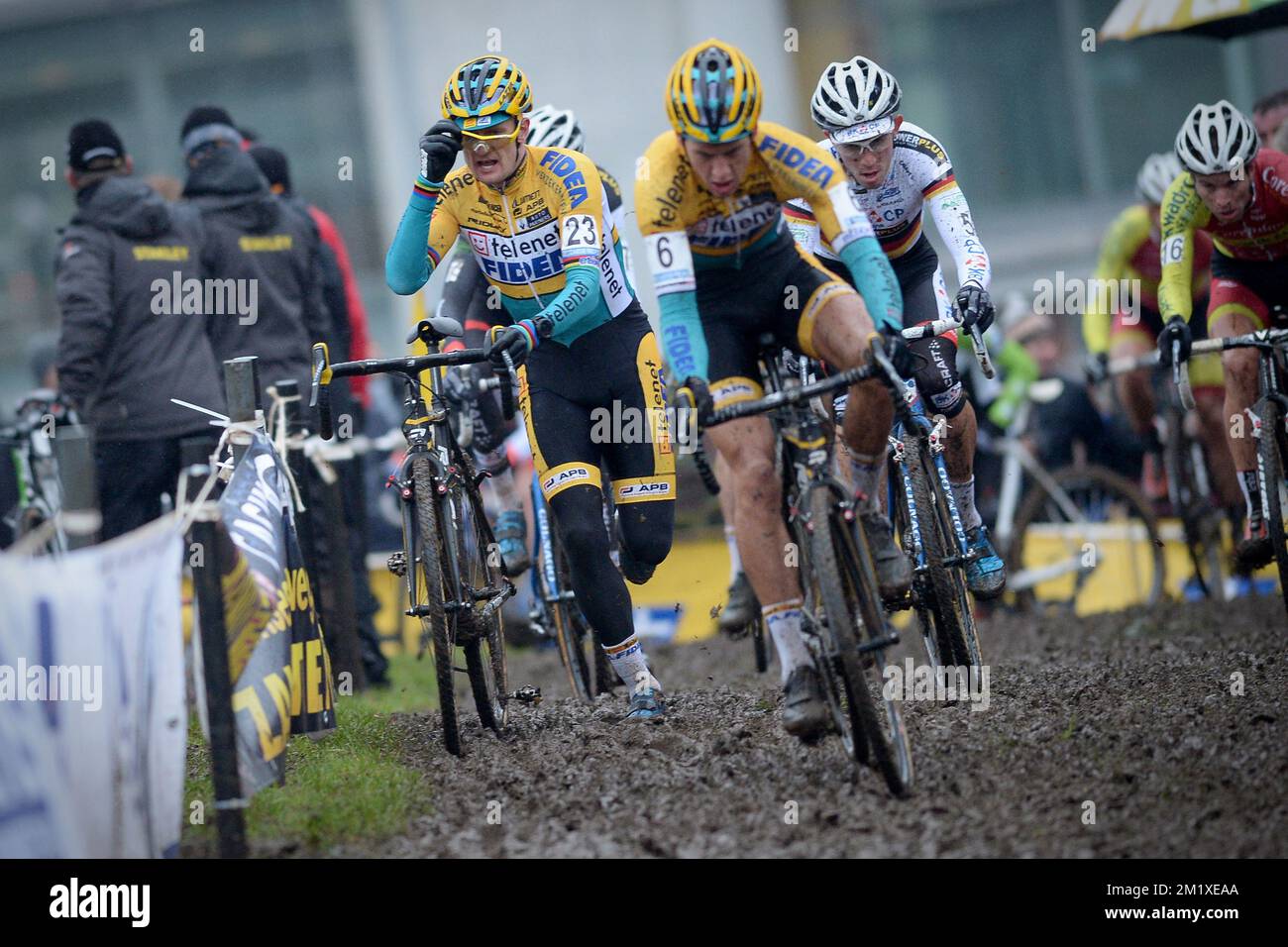 20141207 - OVERIJSE, BELGIUM: Belgian Bart Wellens, Belgian Tom Meeusen ...