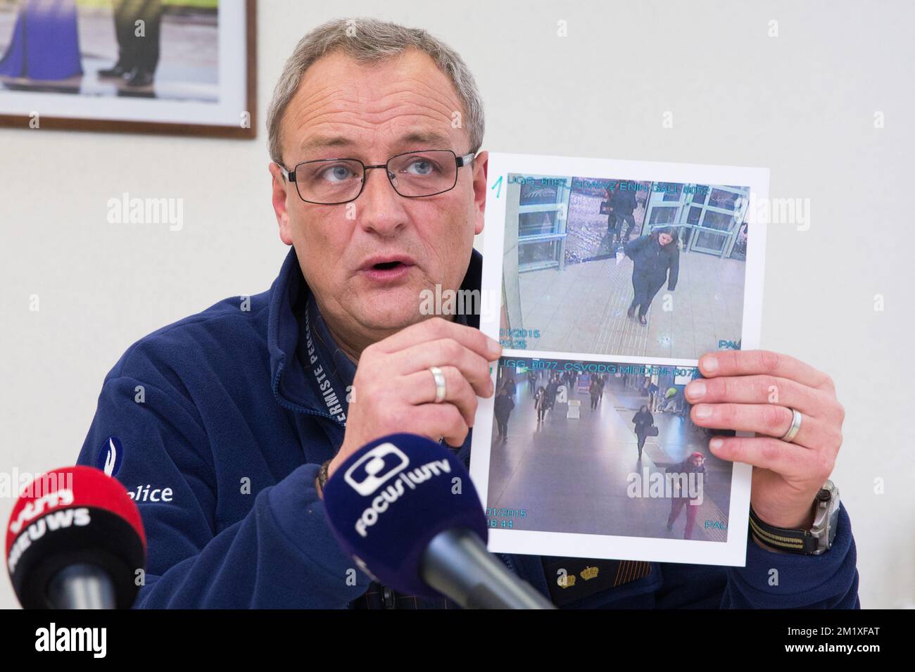 20150203 - BRUGGE, BELGIUM: Alain Remue of police unit for missing ...