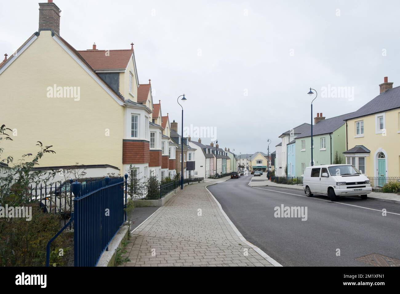 A variation of house styles on Stret Kosti Veur Woles in Nansledan, a ...