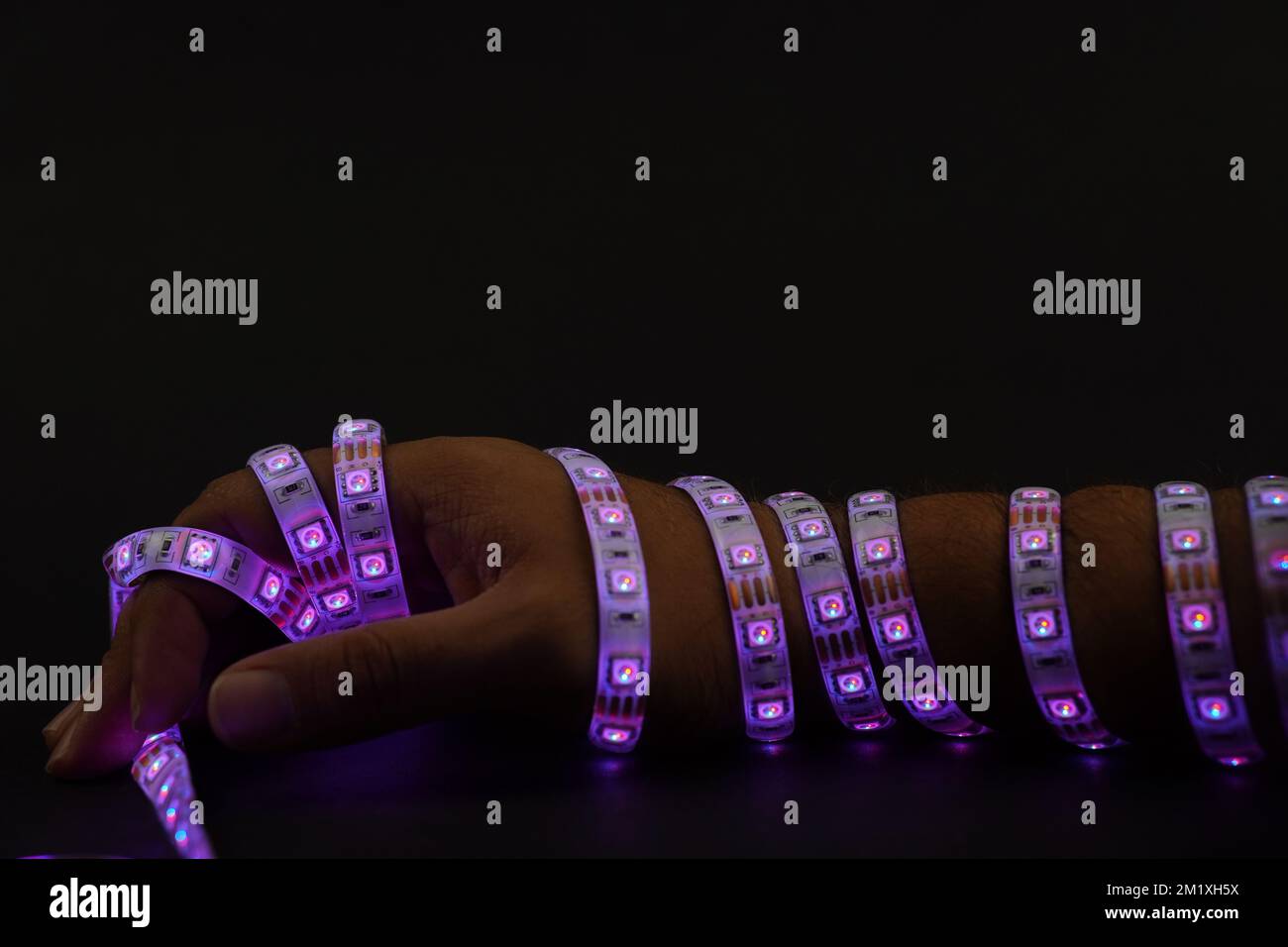led strip in color light roll Stock Photo - Alamy