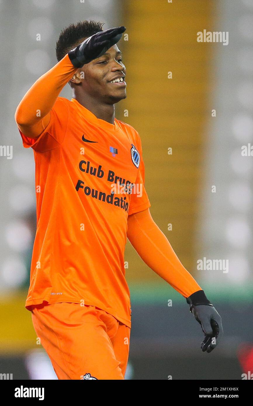 20150211 - BRUGGE, BELGIUM: Club's Boli Bolingoli Mbombo celebrates ...