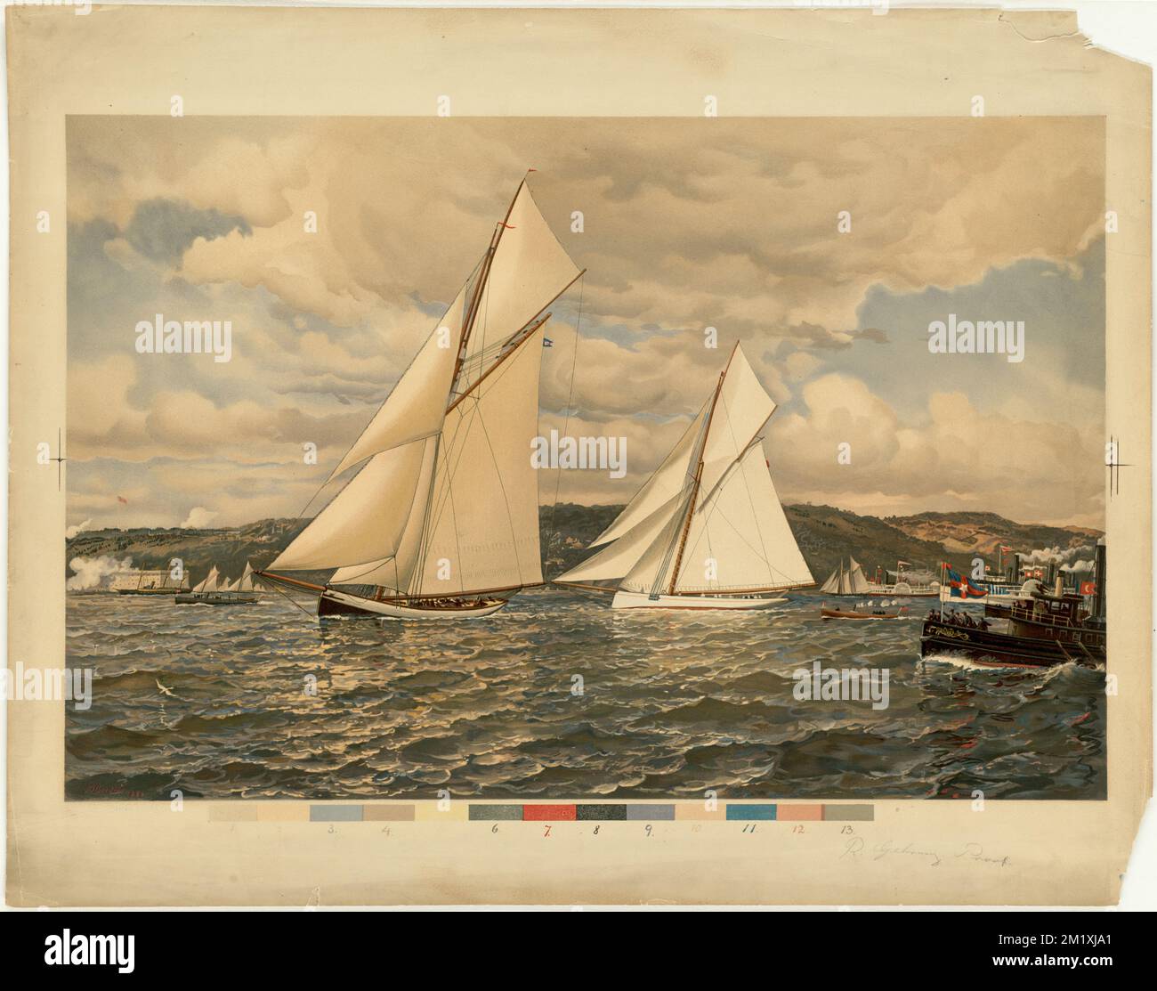 Vintage sailboat illustrations hi-res stock photography and images - Alamy
