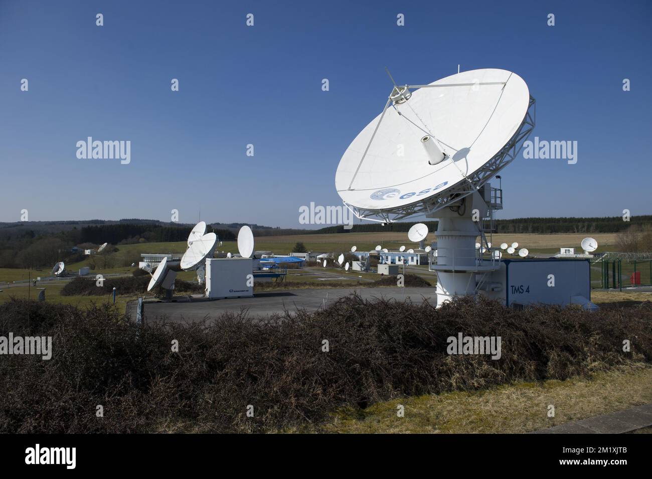 Illustration picture shows the station of the ESA European Space Agency ...