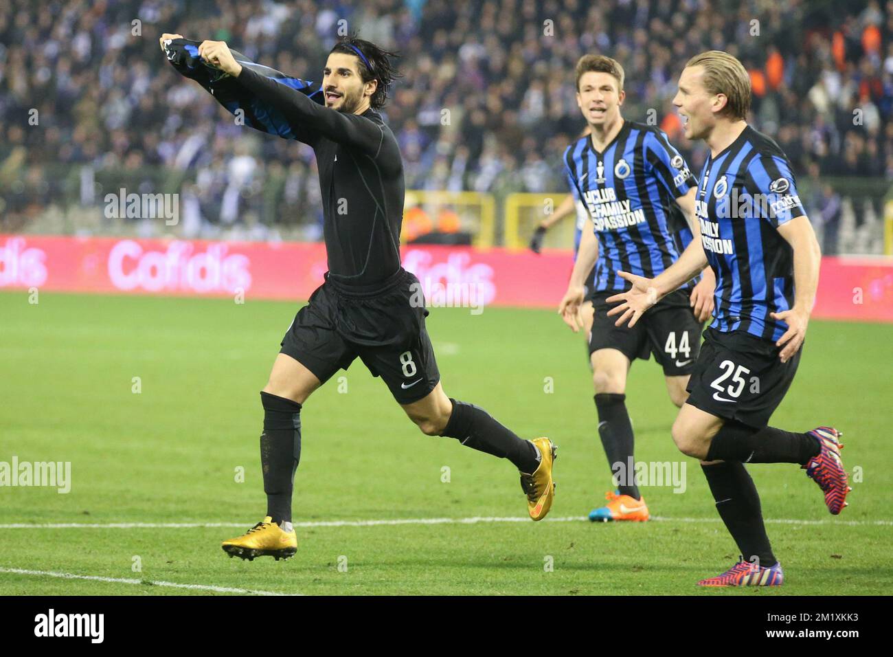 Club's scorer Lior Refaelov celebrates after scoring the 2-1 goal in ...