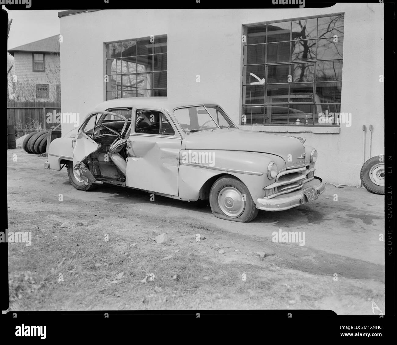 Bob Amos. Auto P82029. 81 Bridge St., Dedham, accident - crushed ...
