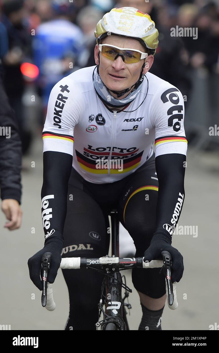 German Andre Greipel of Lotto - Soudal pictured after the third stage ...