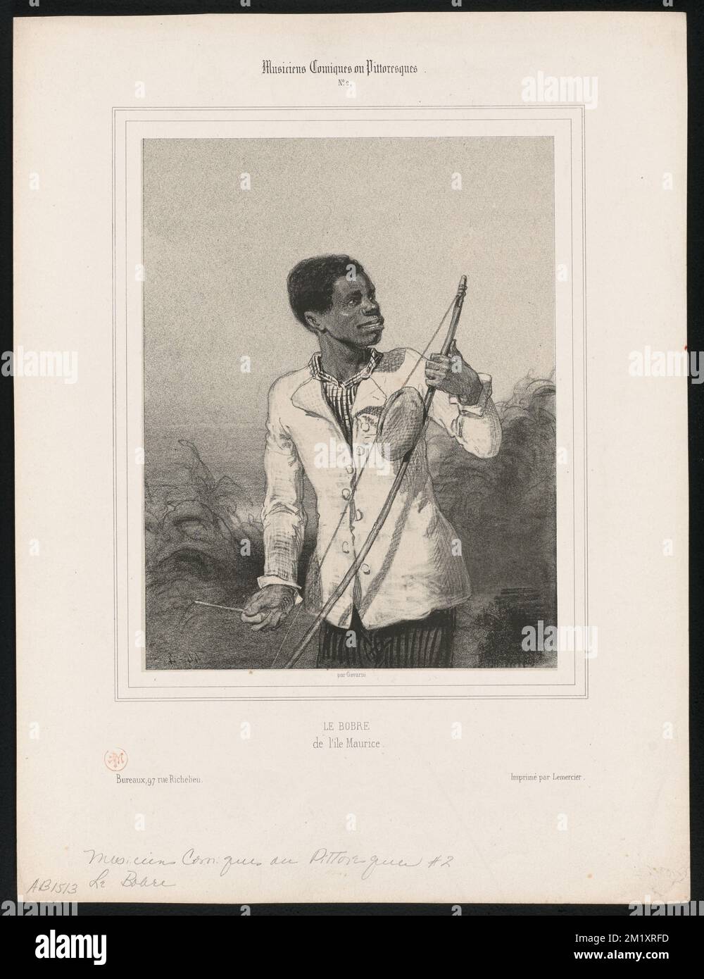 Le Bobre - de l'ile Maurice ,. Paul Gavarni (1804-1866). Lithographs ...