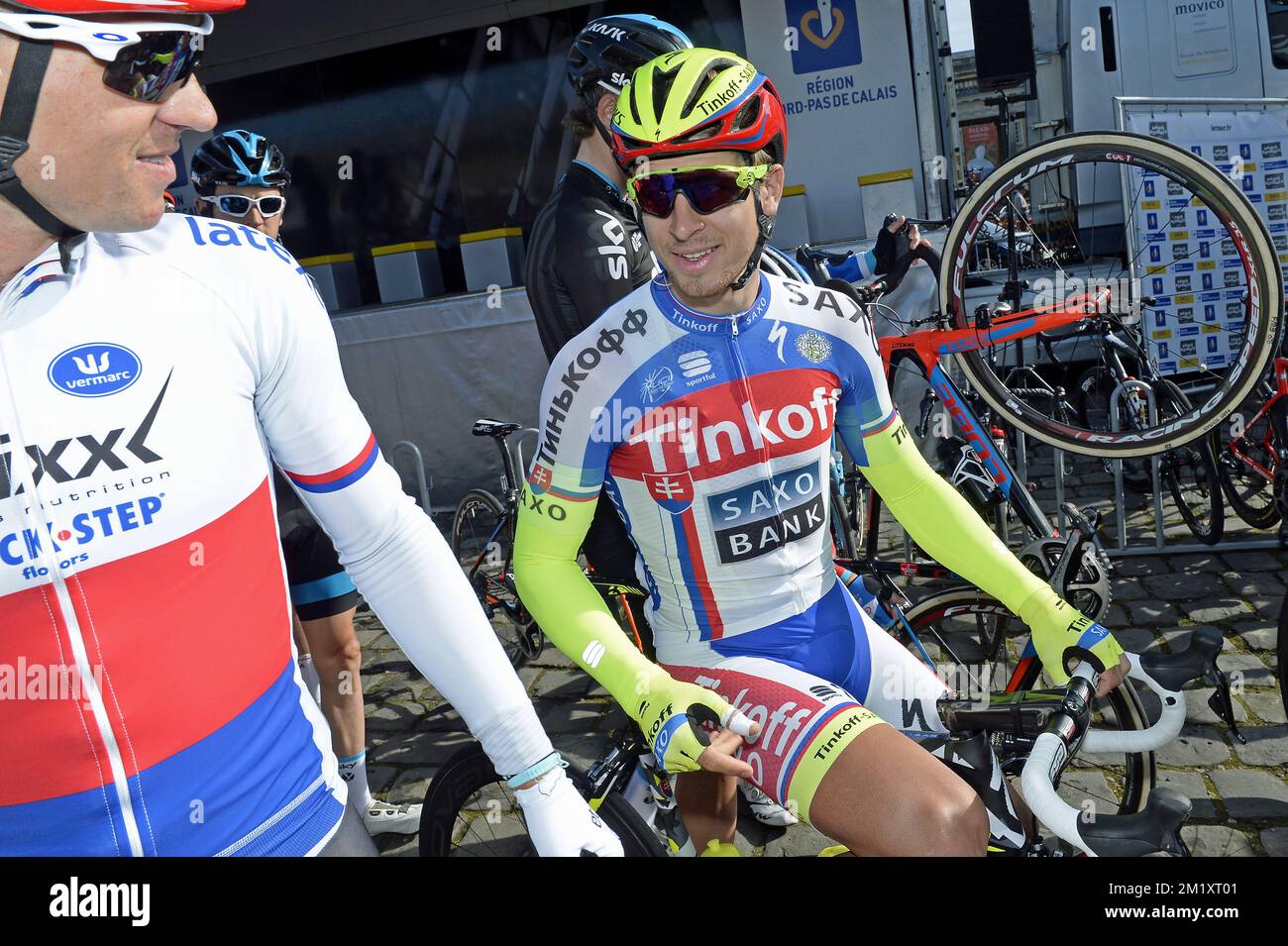 Slovakian Peter Sagan of Tinkoff-Saxo pictured at the start of the ...