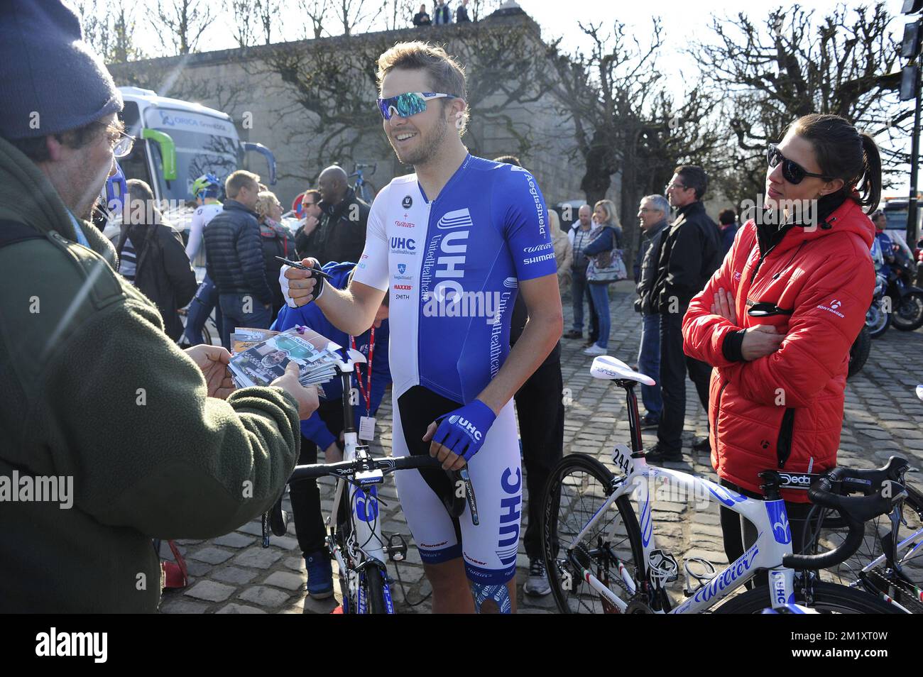 American John Murphy of UnitedHealthcare ProCycling Team pictured at ...