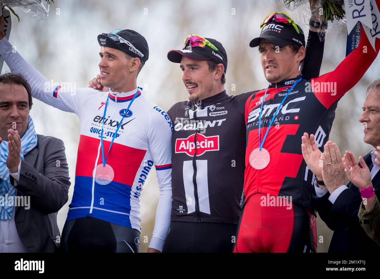 Czech Zdenek Stybar of team Ettix - Quick-Step, German John Degenkolb ...