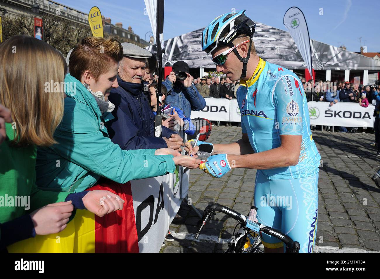 Dutch Lars Boom of Astana Pro Team pictured at the start of the 'Paris ...