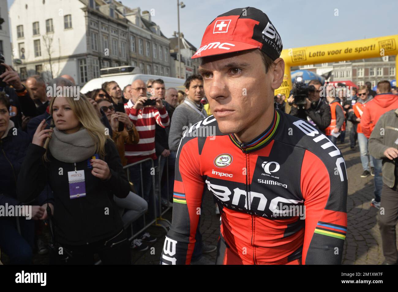Belgian Philippe Gilbert of BMC Racing Team pictured prior to the start ...