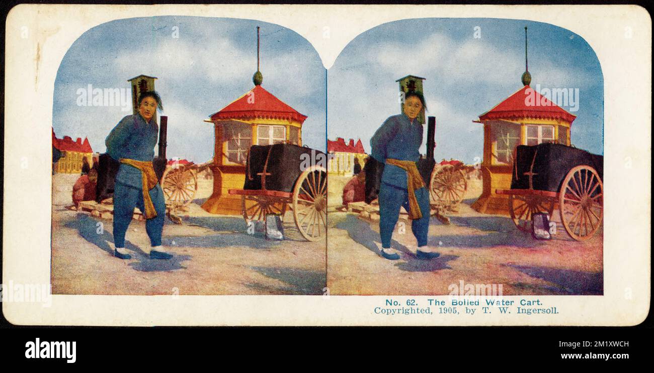 The boiled water cart , Water carriers, Carts & wagons, Russo-Japanese ...