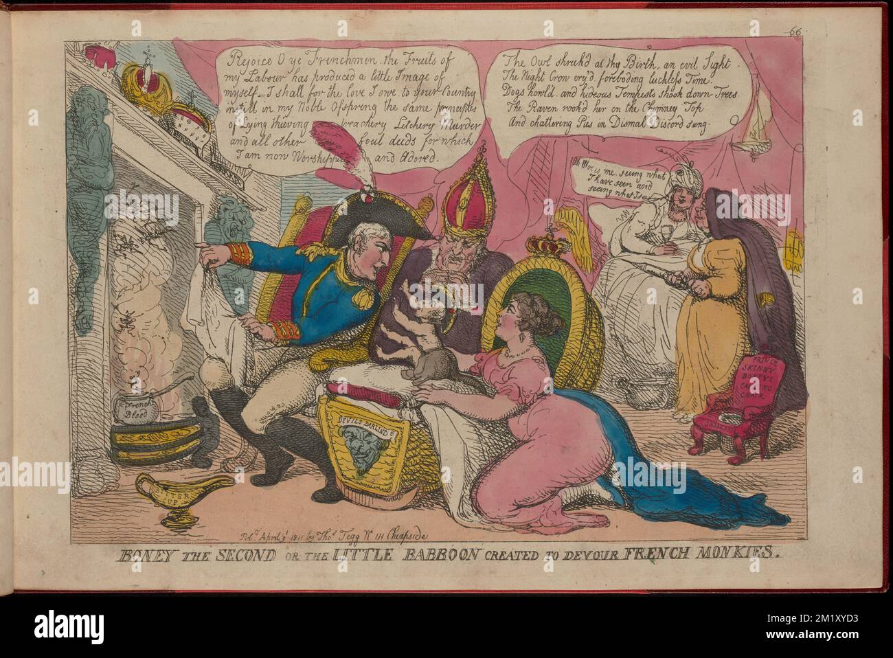 Boney the Second or the little babboon created to devour French monkies ...