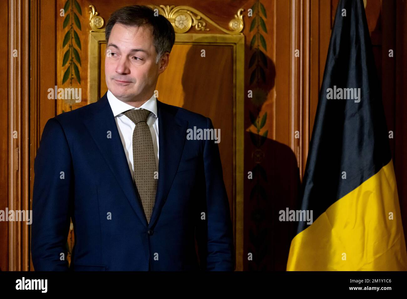 Brussels, Belgium, 13 December 2022. Prime Minister Alexander De Croo ...