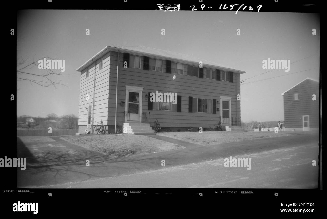 Booth Street #125 #127 , Houses. Needham Building Collection Stock ...