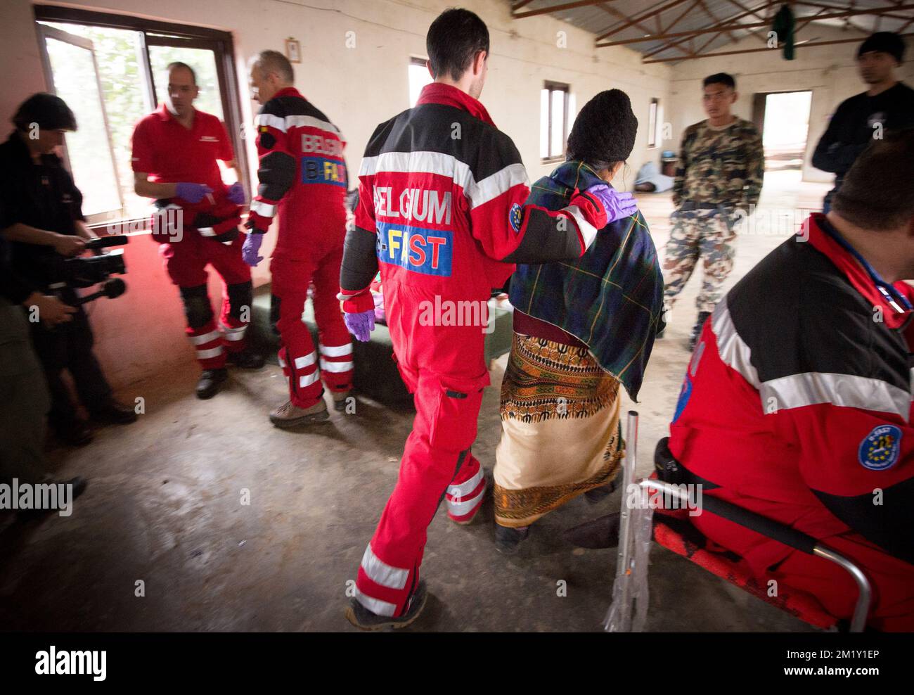 20150430 - GORKHA, NEPAL: The B-Fast team helps local people, an ...