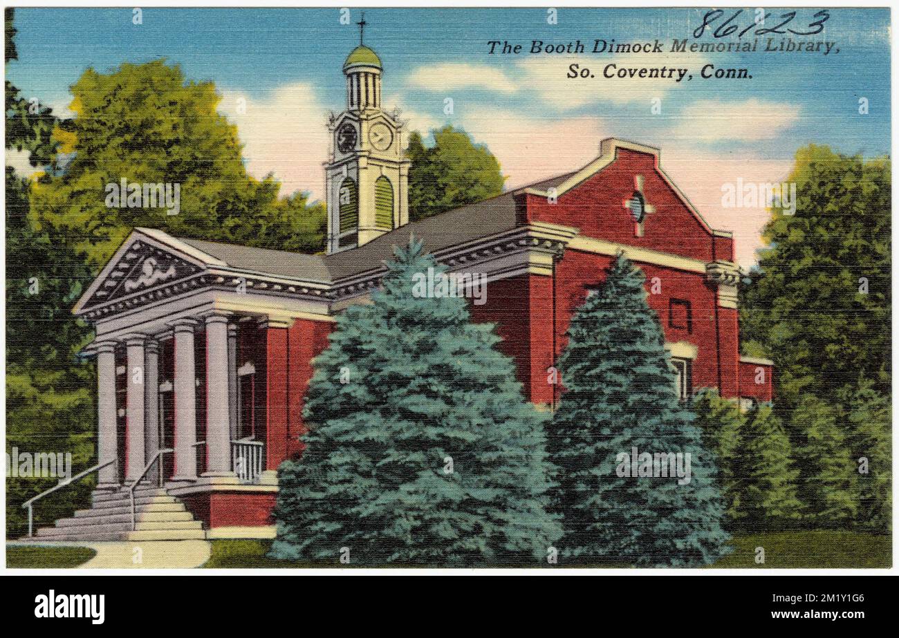 The Booth Dimock Memorial Library, So. Coventry, Conn. , Public ...