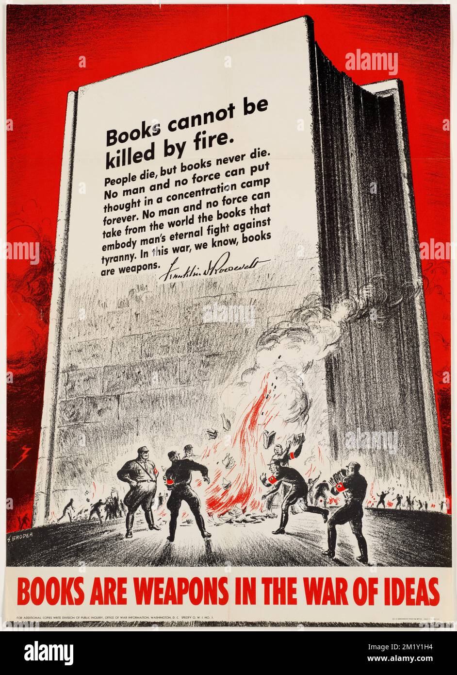 Books are weapons in the war of ideas , Books, Propaganda, Book burning ...