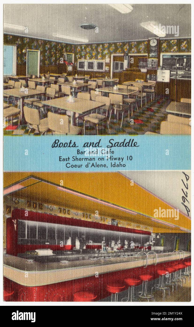 Boots and Saddle, bar and café, East Sherman on Hiway 10, Coeur d'Alene ...