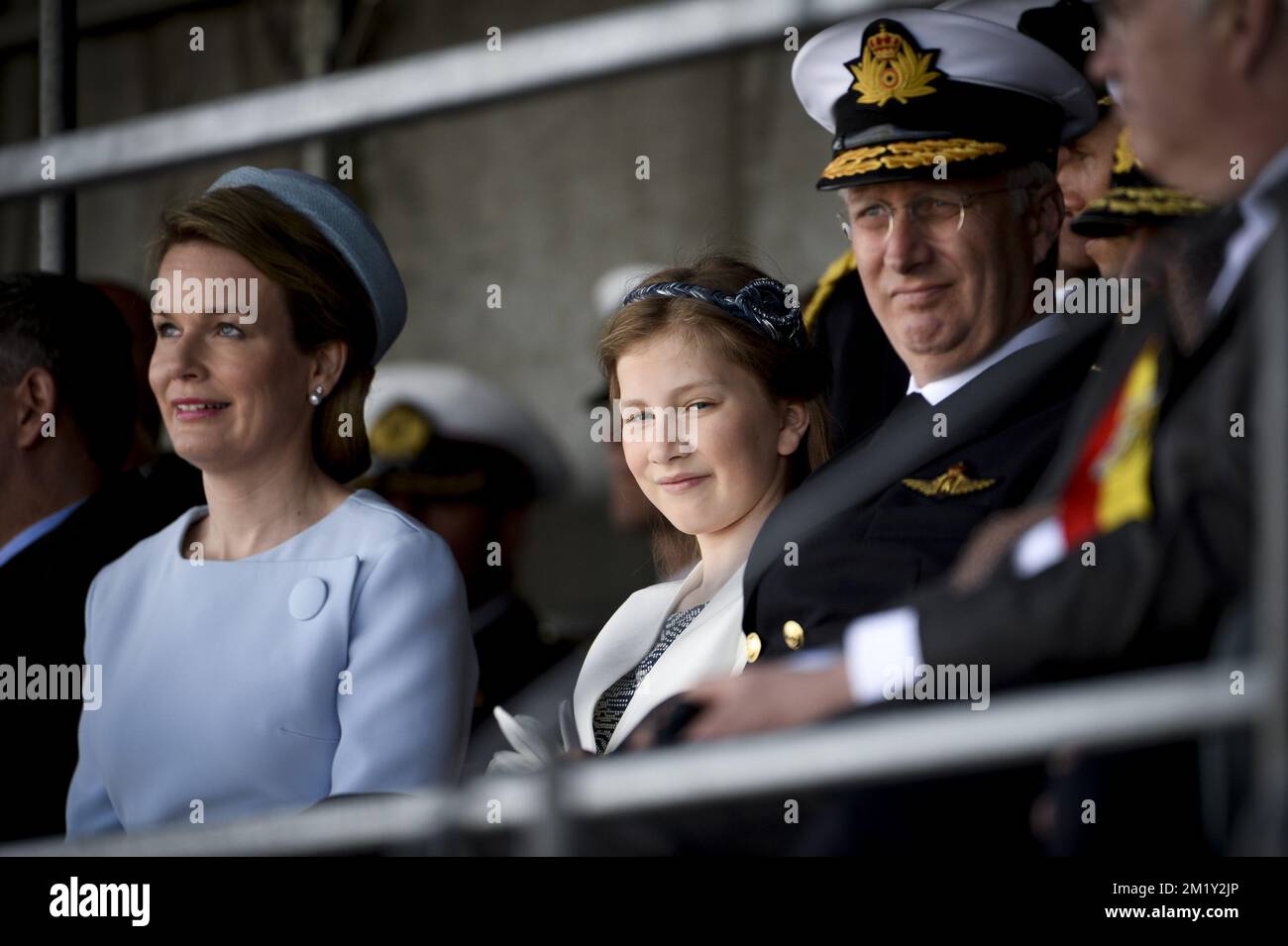 20150506 - ZEEBRUGGE, BELGIUM: Crown Princess Elisabeth pictured during ...