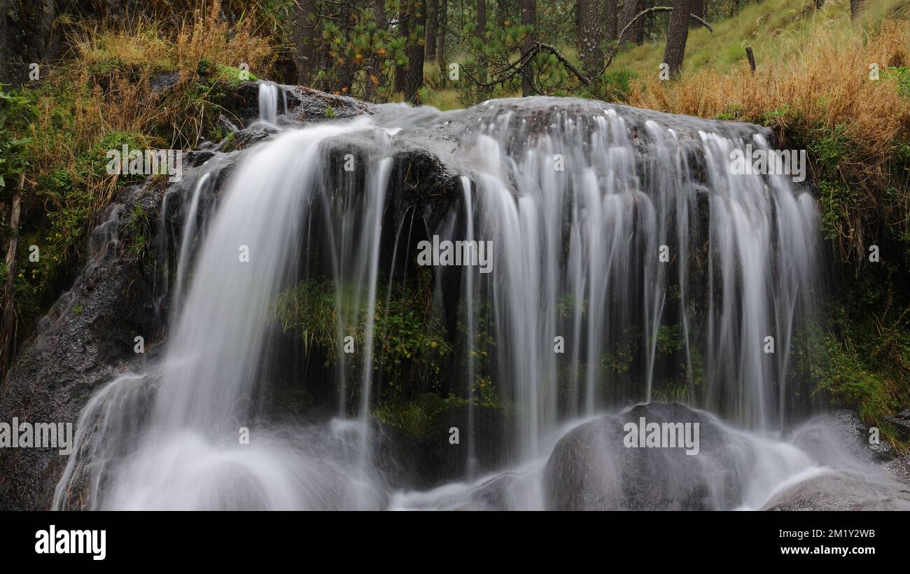 A landscape view of kherrata (setif) algeria waterfall with long ...