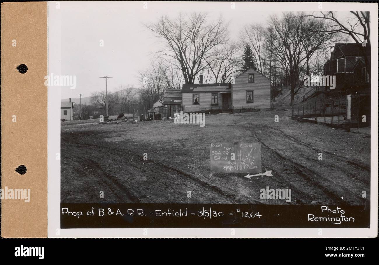 Boston & Albany Railroad, house, etc., Enfield, Mass., Mar. 5, 1930 ...