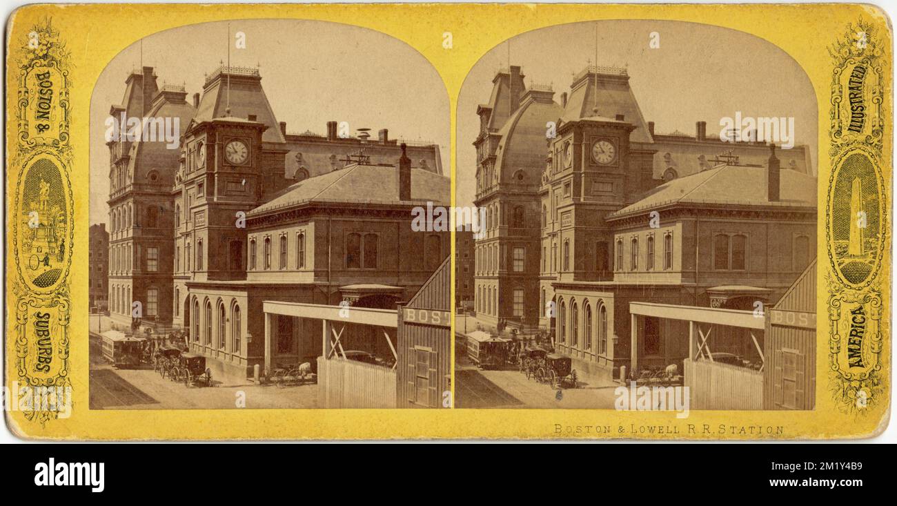 Boston & Lowell R.R. Station , Railroad stations Stock Photo - Alamy